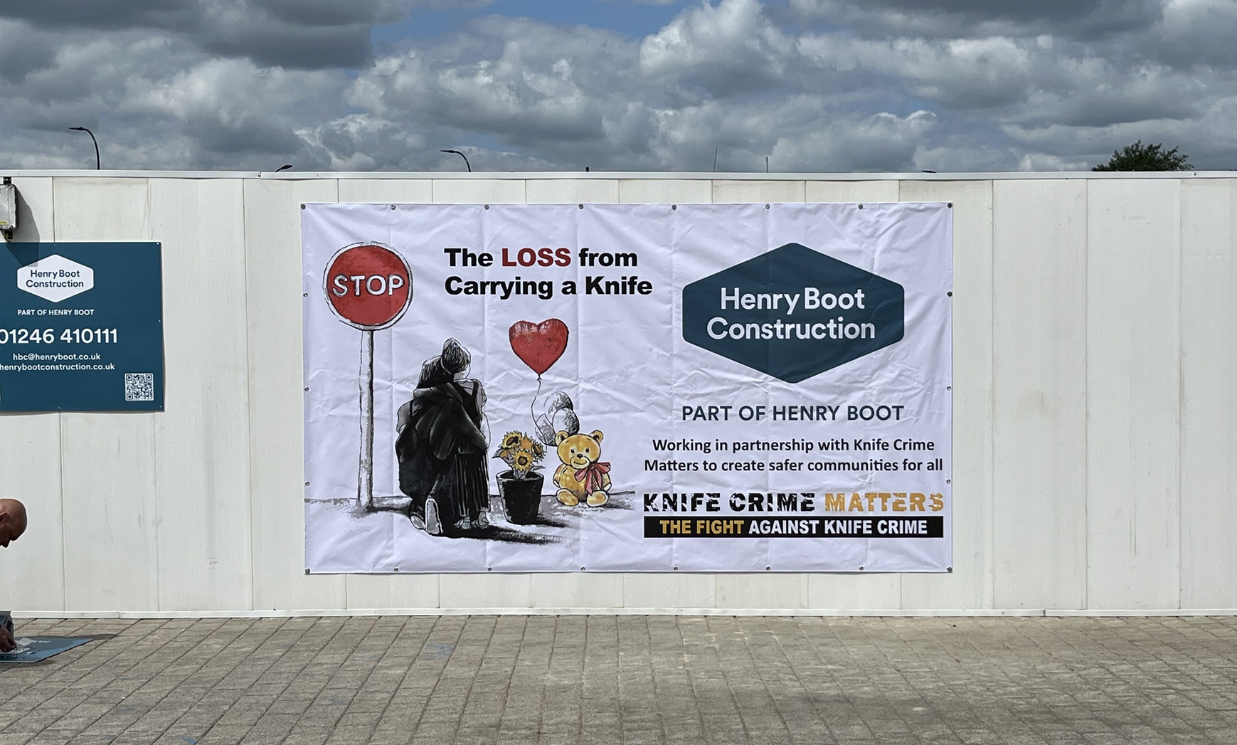 Construction Site Banners - Knife Crime Matters